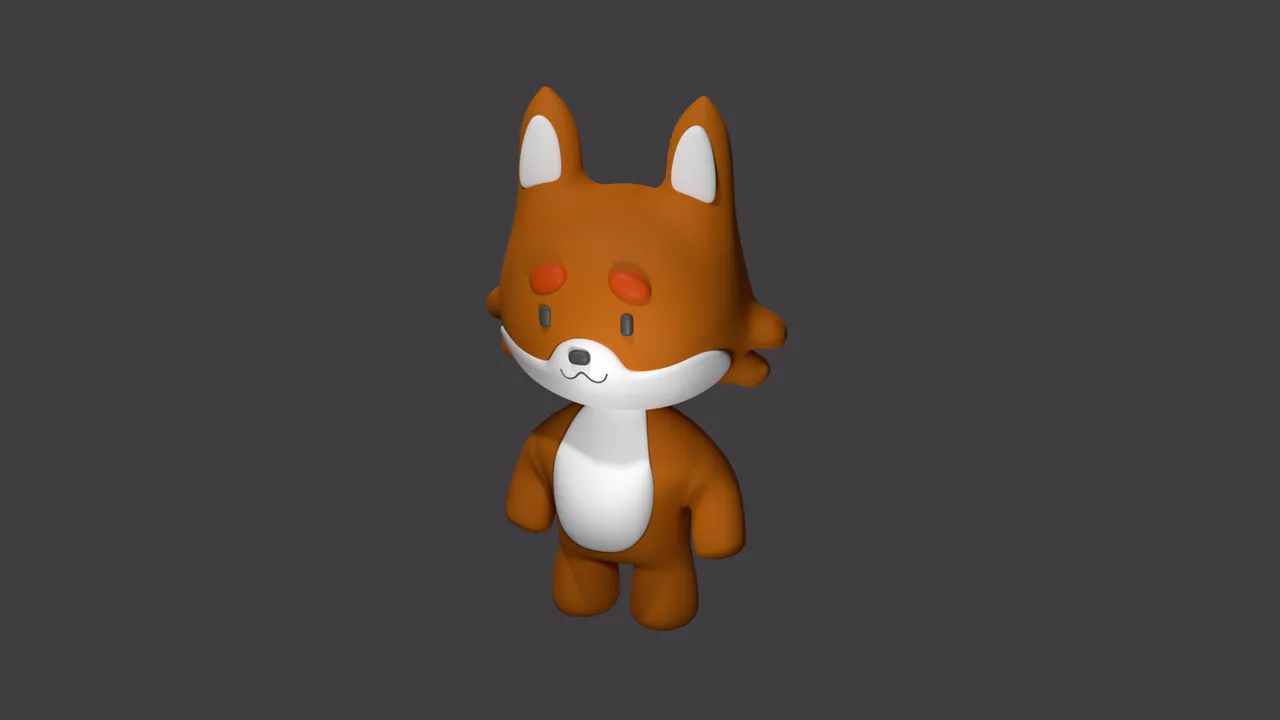 Cute Fox by yosef | Download free STL model | Printables.com