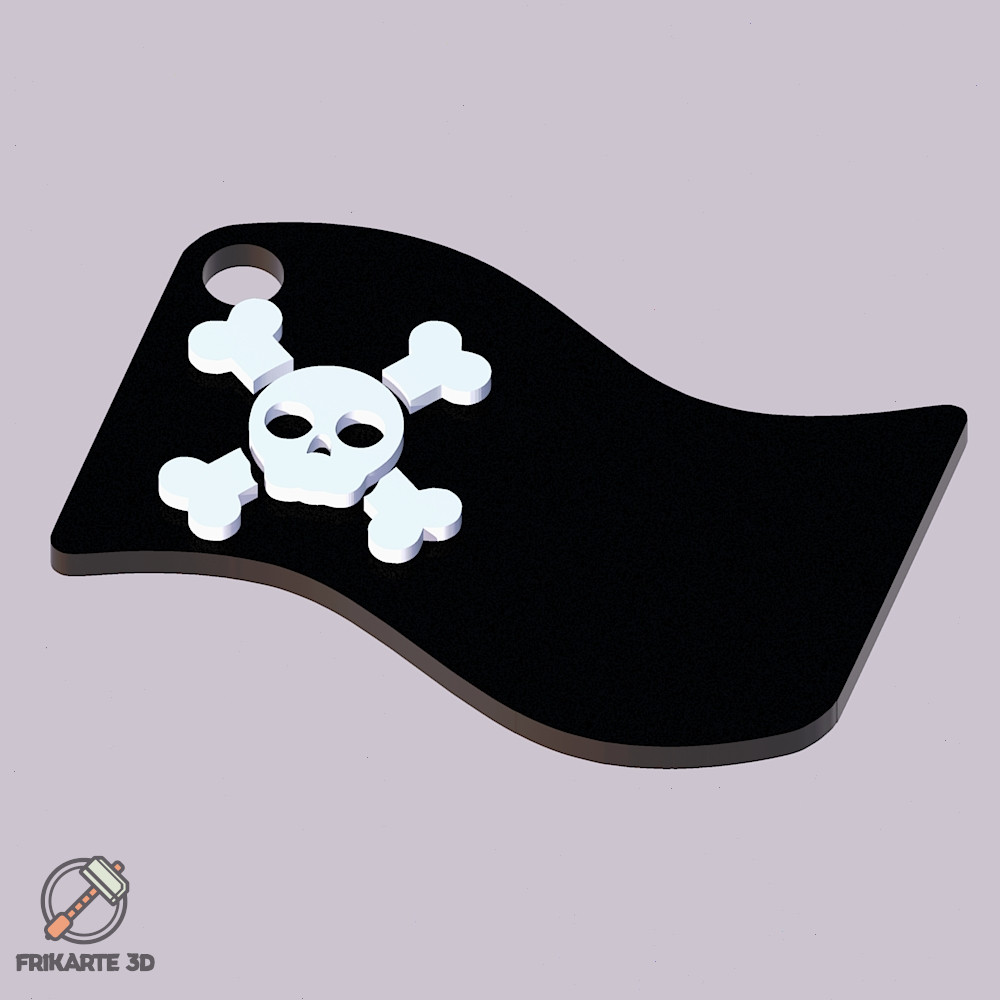 Personalizable Pirate Birthday Party Keychain by Frikarte3D | Download ...