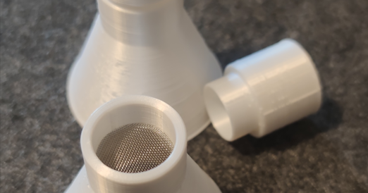 Funnel with replacable mesh filter by Tarex | Download free STL model ...