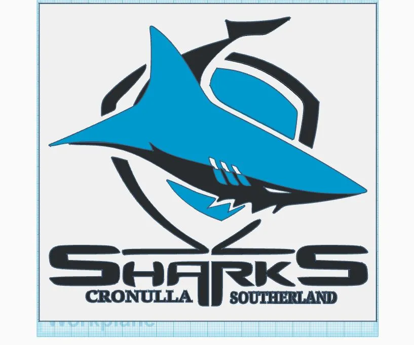 CRONULLA SHARKS CLOCK by Jesica Trognot | Download free STL model ...