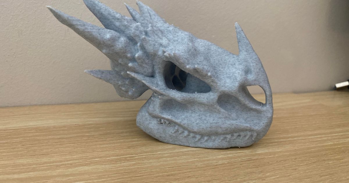 Easy print Dragon Skull por Spin'O'Tech | Descargar modelo STL gratuito ...