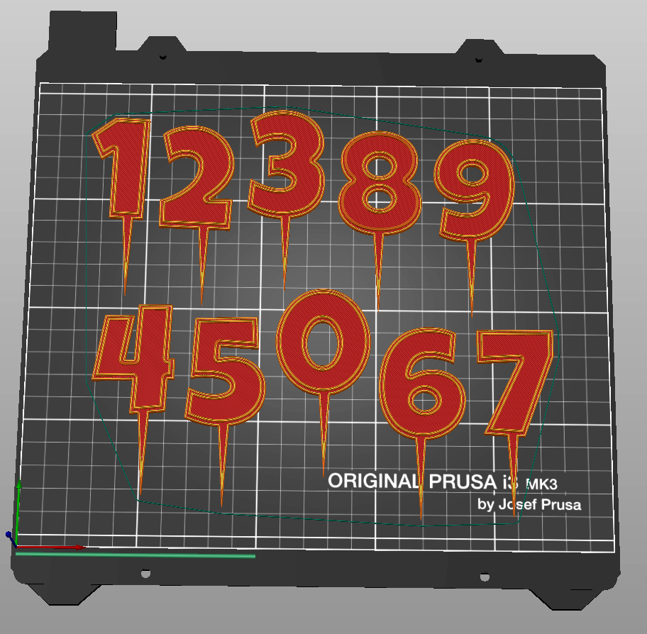 Birthday Cake Topper: all Numbers from 0-9 por Printer4496 | Descargar ...