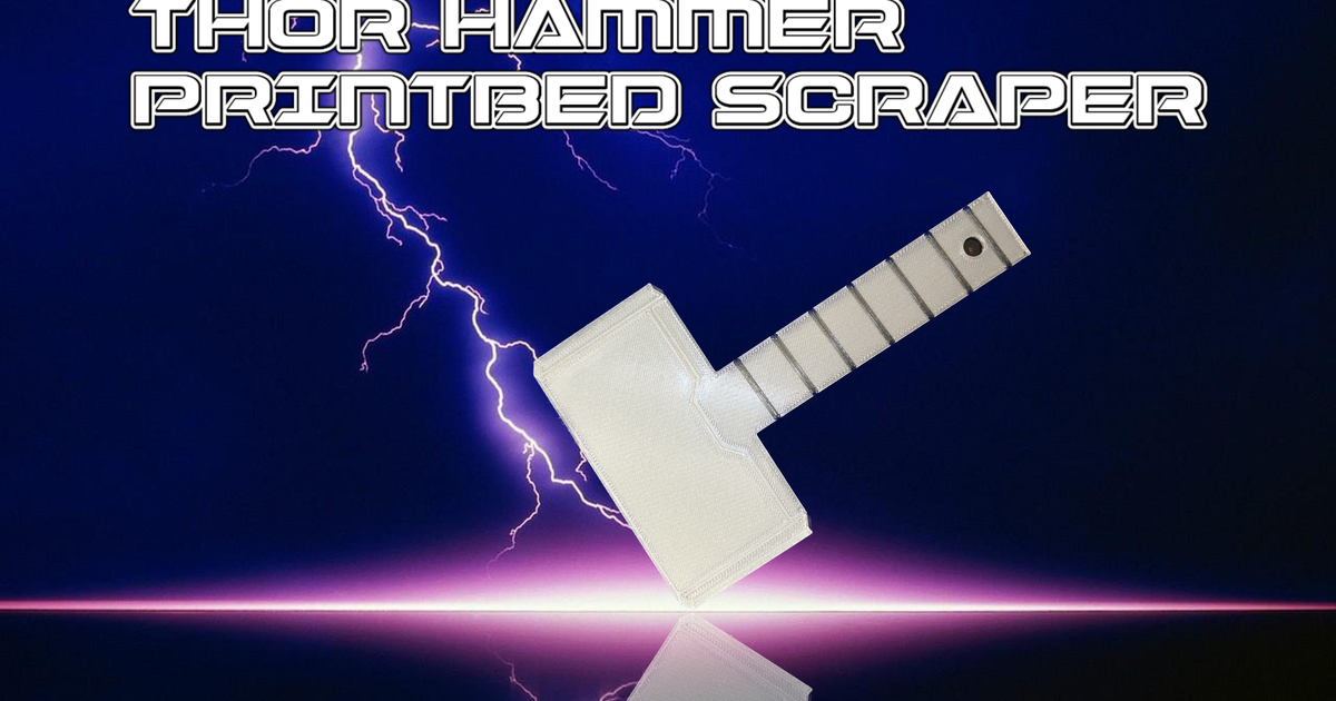 Thor Hammer Printbed Scraper por rydr2103 | Descargar modelo STL ...