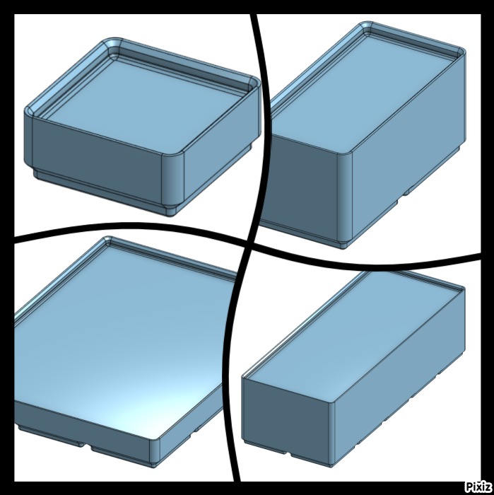 Gridfinity Collection Solid Bins for Customization (STEP Files) by ...