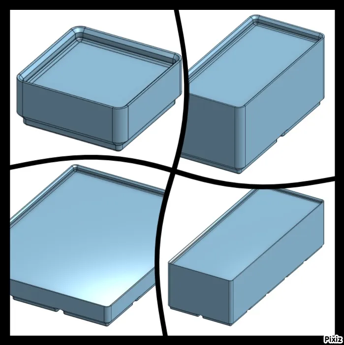 Gridfinity Collection Solid Bins for Customization (STEP Files) by scheff | Download free STL ...