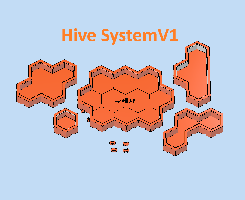 Honey comb Hive System V1 modular Pocket Dump Taschenleerer System par ...