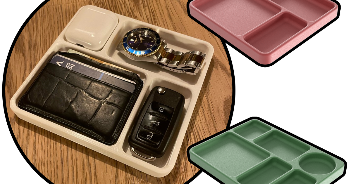 Catch-all tray - Every day carry tray por Jallim | Descargar modelo STL ...