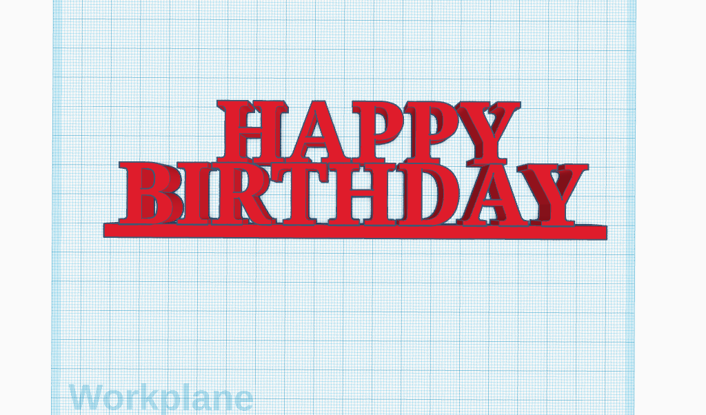 Happy Birthday sign by Nebula Printing | Download free STL model ...