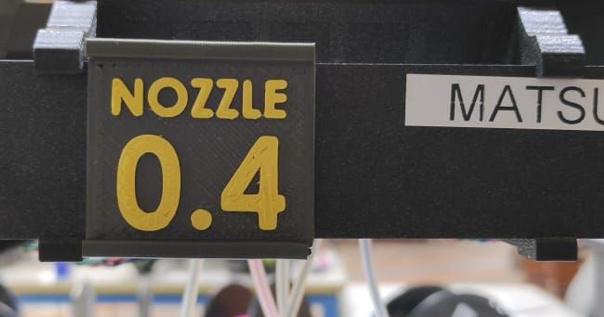 NOZZLE DIAMETER Message by jaziel | Download free STL model ...