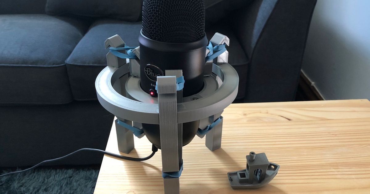 Blue Yeti anti-vibration/shock stand by Matt | Download free STL model ...