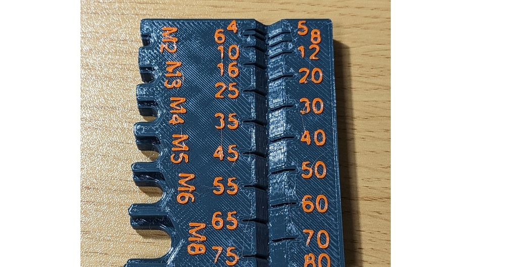 Yet Another Bolt and Nut Ruler - ISO (metric) / With magnets! by ...