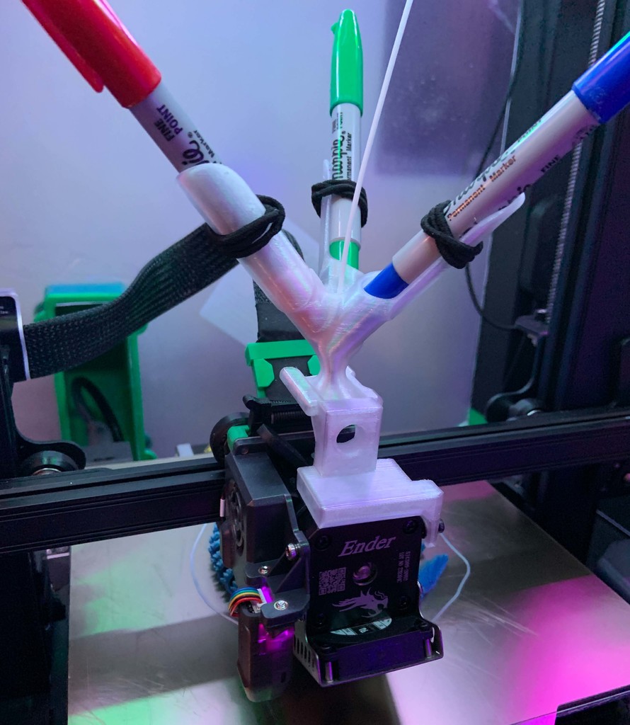 Ender 3 S1 Extruder Mount Sharpie Blender by Bucklenshackle | Download ...