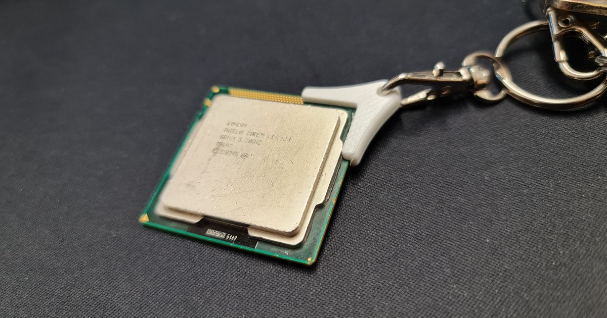 Intel CPU Keyring by ThattCatto | Download free STL model | Printables.com