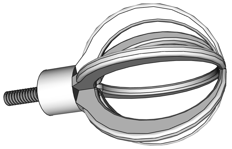 Decorative Curtain Rod End by frankmcc | Download free STL model ...