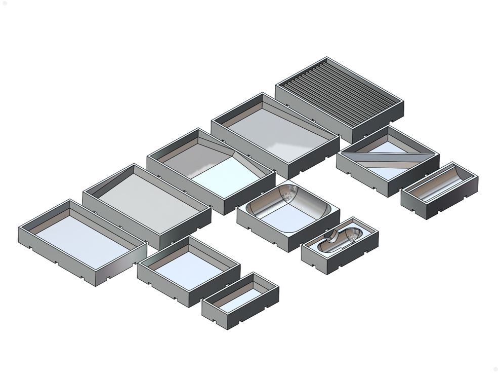 Infinite Catch-all trays by Referentiel | Download free STL model ...