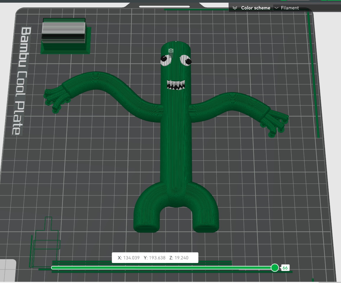 Remix of Green from Rainbow friends - print on laying down by Tdub5 ...