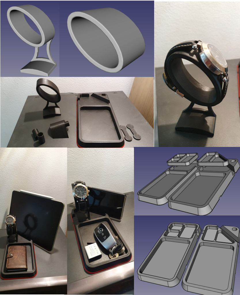 Modular Valet Tray(s) / EDC Tray(s) with Accessories / Modulare Ablagen ...