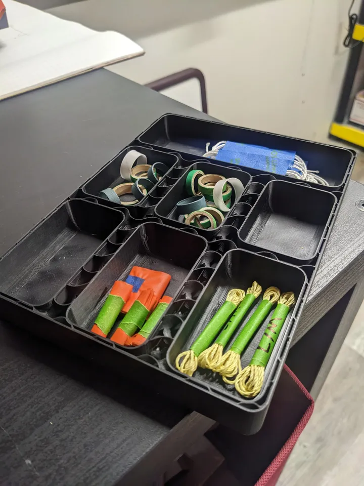 Organizer Tray 7 Bin by Inverted Pursuits Lab | Download free STL model ...