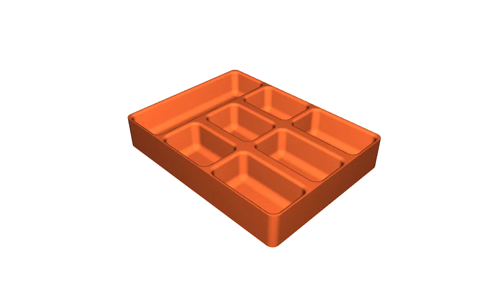 Organizer Tray 7 Bin by Inverted Pursuits Lab | Download free STL model ...