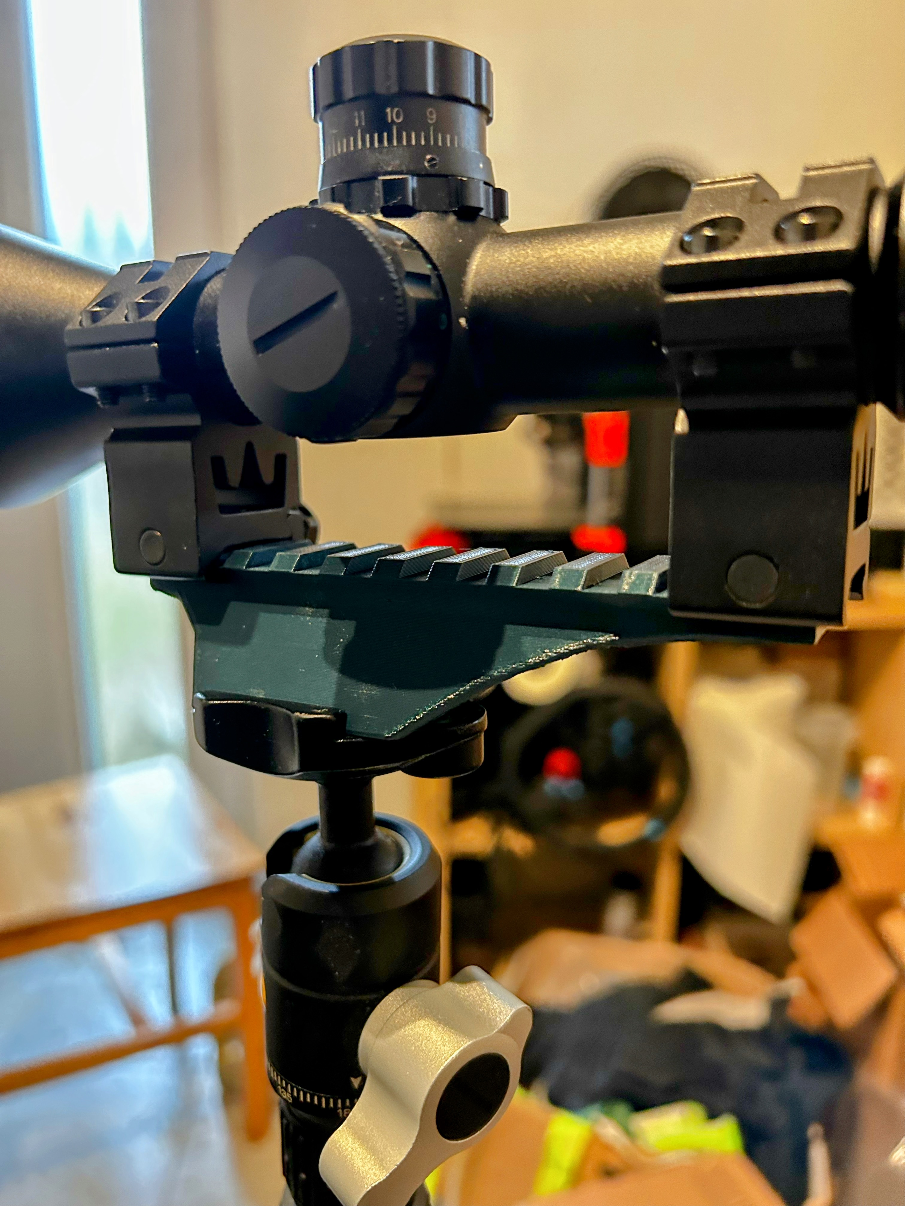 Camera tripod mounted picatinny rail by Michal Zan | Download free STL ...