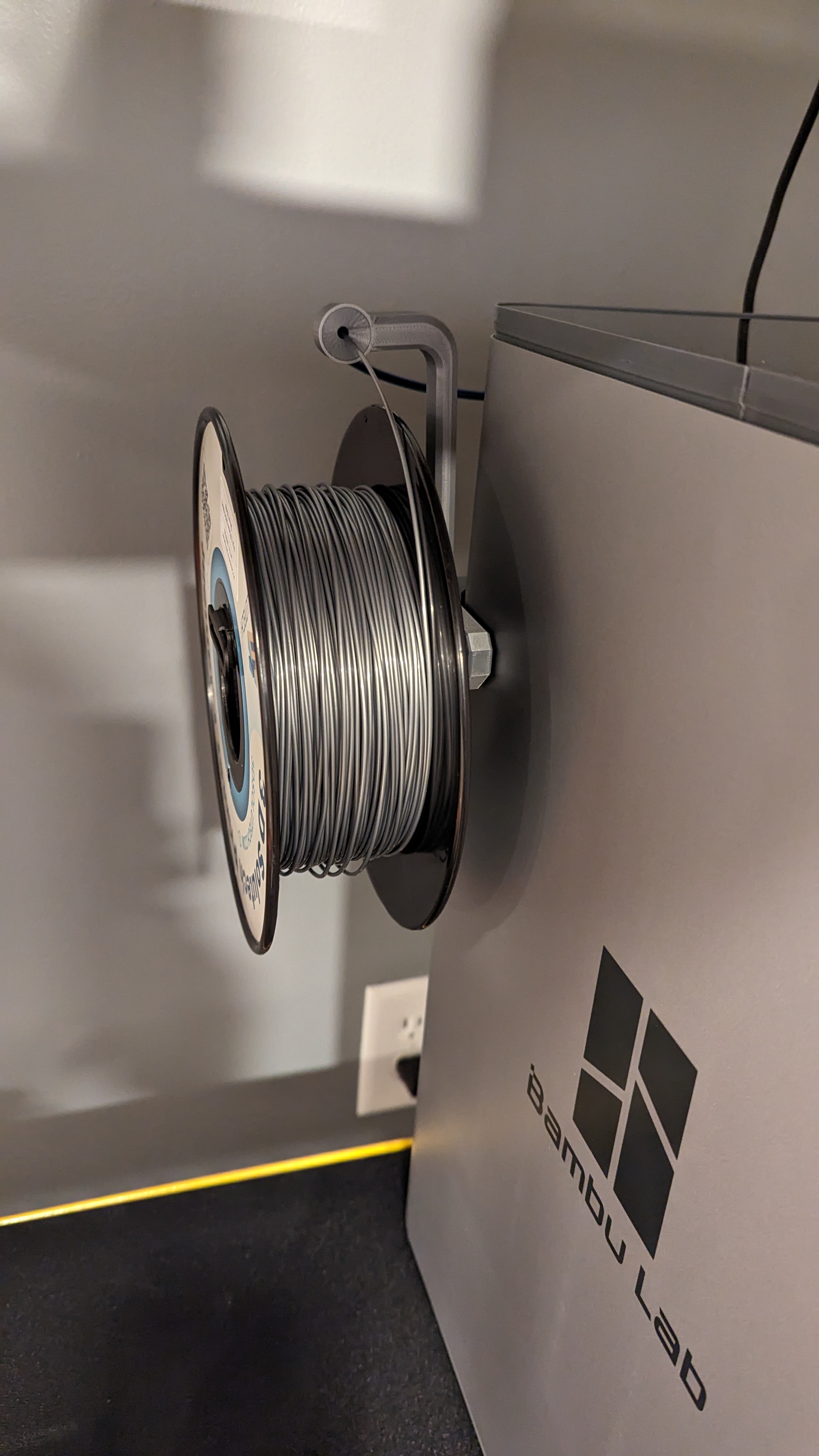 Side Spool Holder with Filament Guide (Remix of BastR) by 3dKaos ...