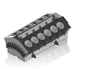 V12 Engine Block by Mechanical Stuff | Download free STL model ...