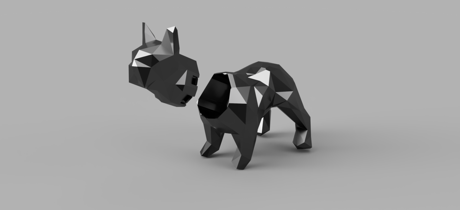 Frenchie Fidget Toy / Statue by jamy6m | Download free STL model ...