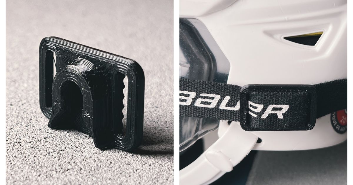 Strap clip for Bauer Helmet by Nordheim | Download free STL model ...