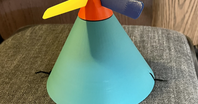 Pinwheel Party Hat by Modular Mushrooms | Download free STL model ...