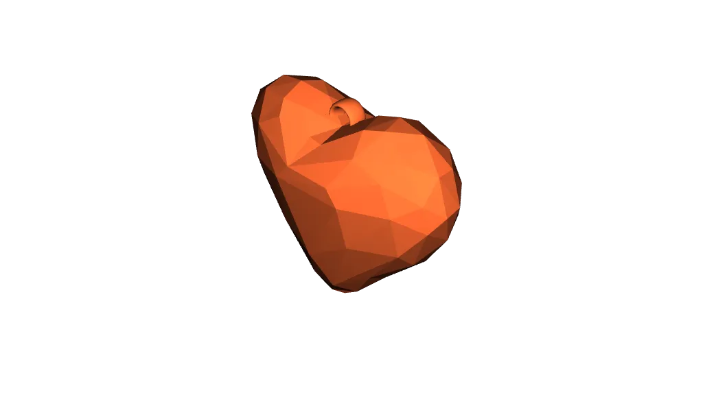 Heart low poly by Spin'O'Tech | Download free STL model | Printables.com