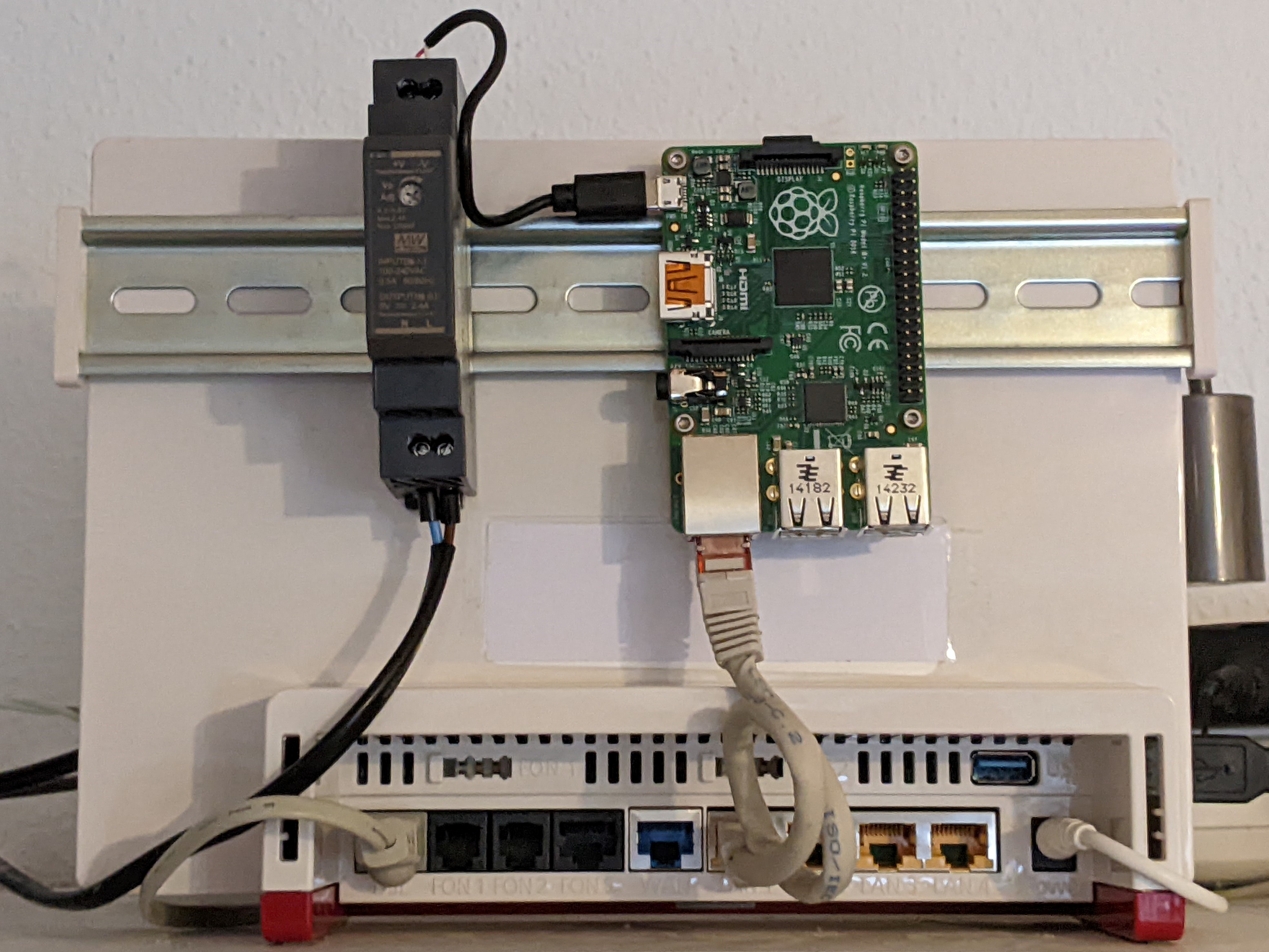 FritzBox 7583 DIN rail by steve | Download free STL model | Printables.com