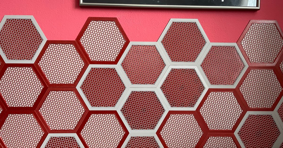 Hexa decoration wall tile by Kajry | Download free STL model ...