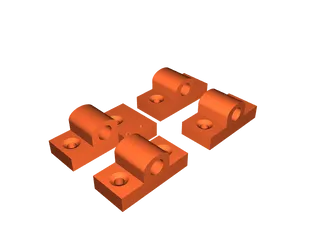 anet a8 plus y rod bracket set by killianmeys3333 | Download free STL ...