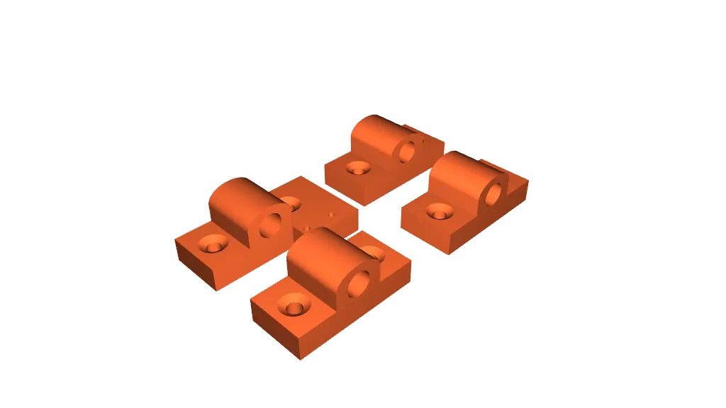 anet a8 plus y rod bracket set by killianmeys3333 | Download free STL ...