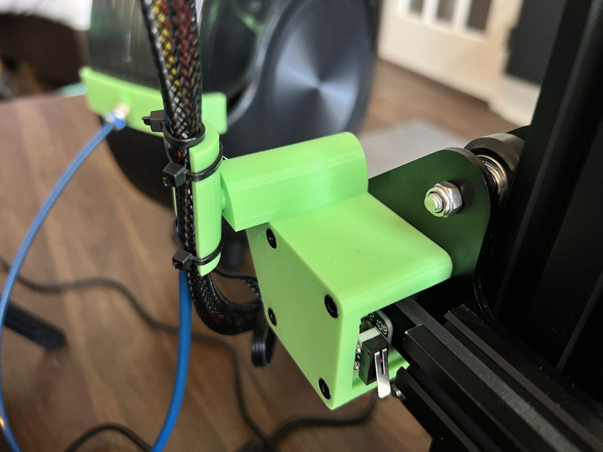 Combined Cable/Bowden Tube Swivel and X Axis Limit Switch Cover for Ender 3 v2 by NavierIsStoked ...