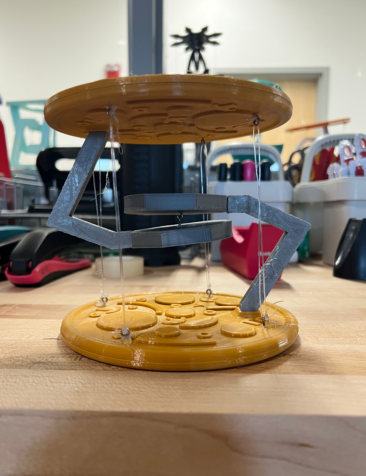 Sturdy Pizza Tensegrity Model by Devin Barker | Download free STL model ...