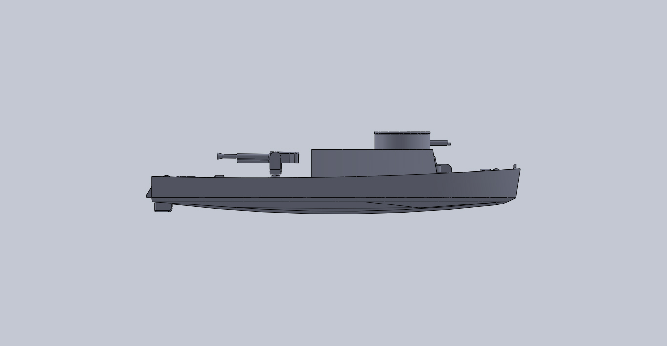 BK-2 Gunboat by nightfox90 | Download free STL model | Printables.com