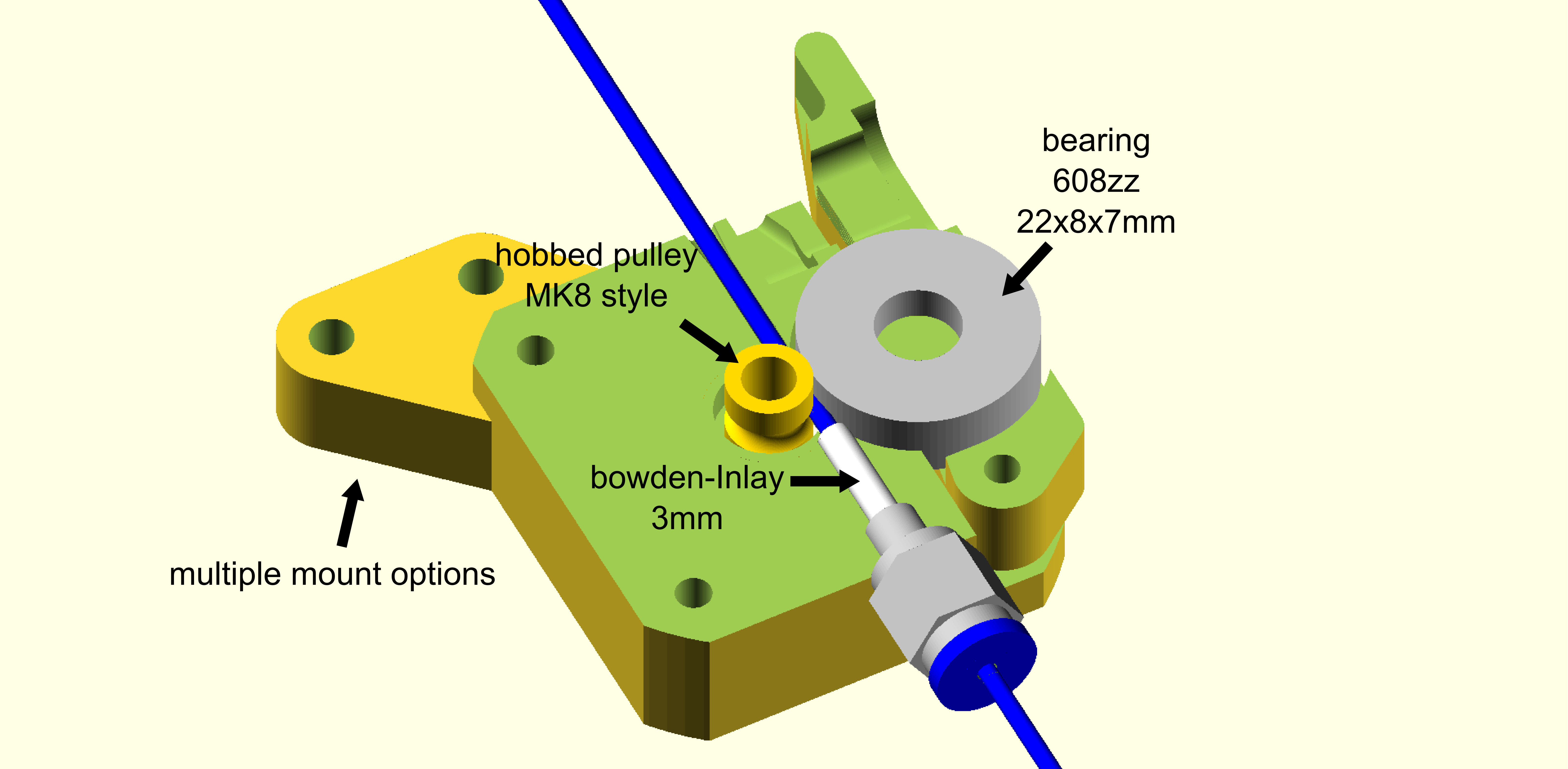 another bowden extruder by killianmeys3333 | Download free STL model ...