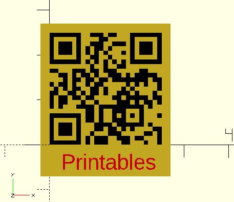 Fully configurable QR-Code plate with OpenSCAD by Mike_GKA | Download ...