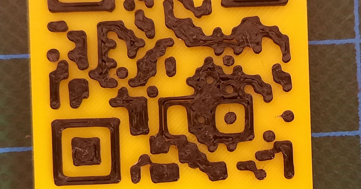 Fully configurable QR-Code plate with OpenSCAD by Mike_GKA | Download ...