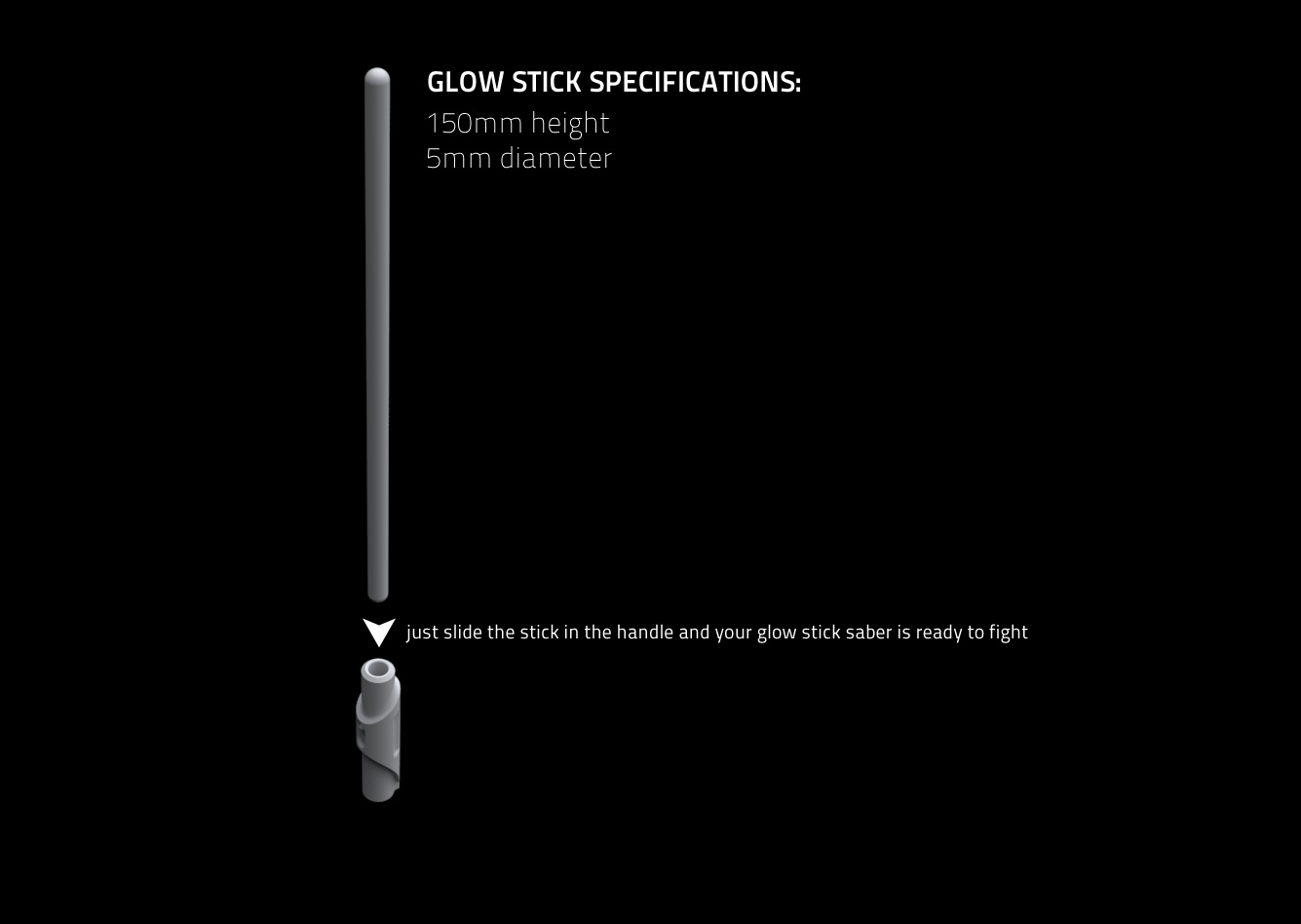 glow stick light saber by killianmeys3333 | Download free STL model ...
