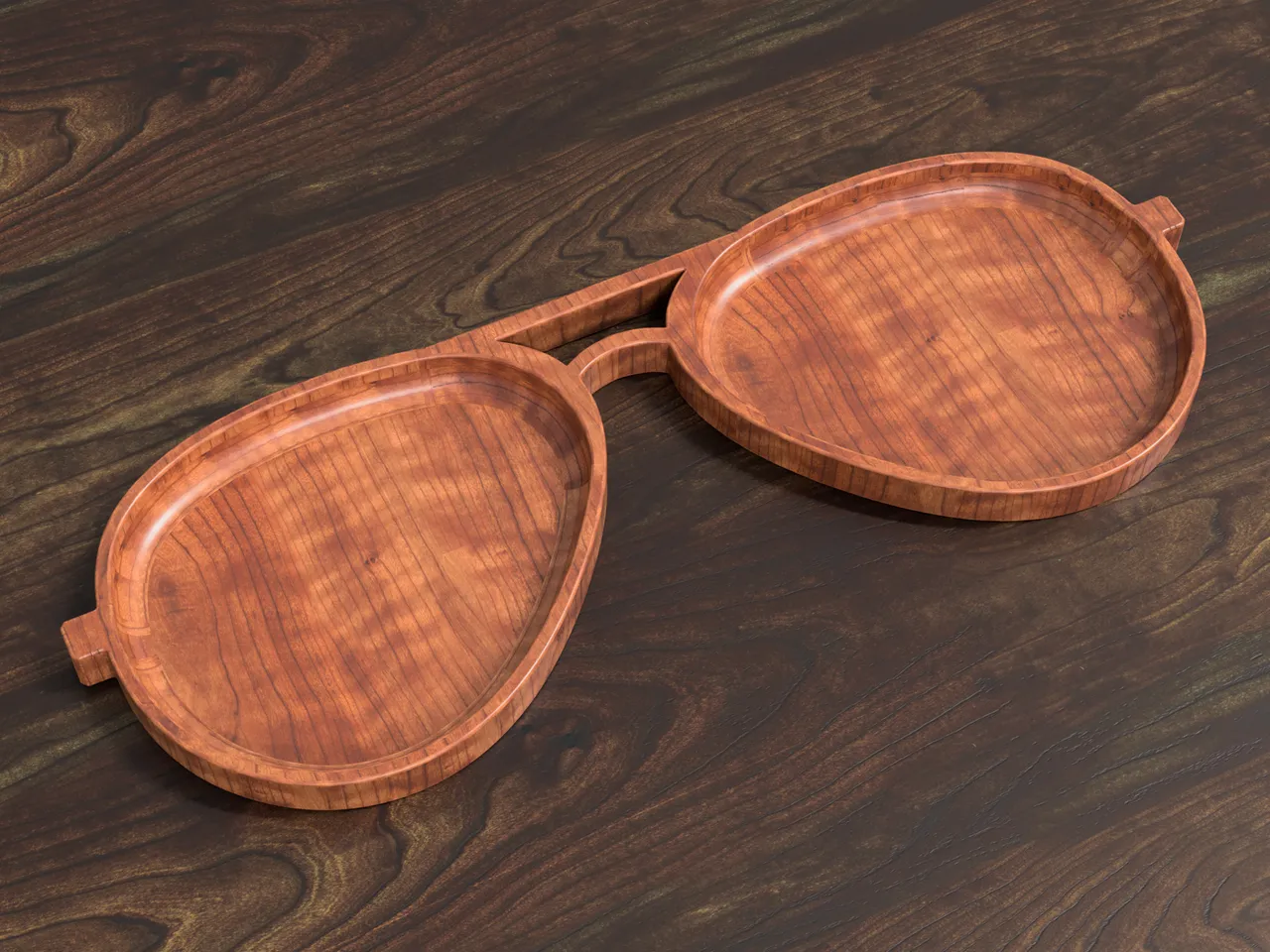 Catch-all tray sunglasses-shaped by dantech | Download free STL model | Printables.com