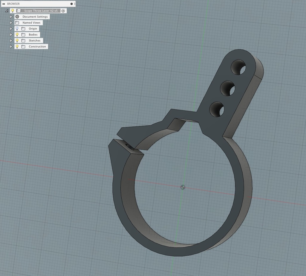 Customizable Scope Throw Lever by MVasilakis | Download free STL model ...