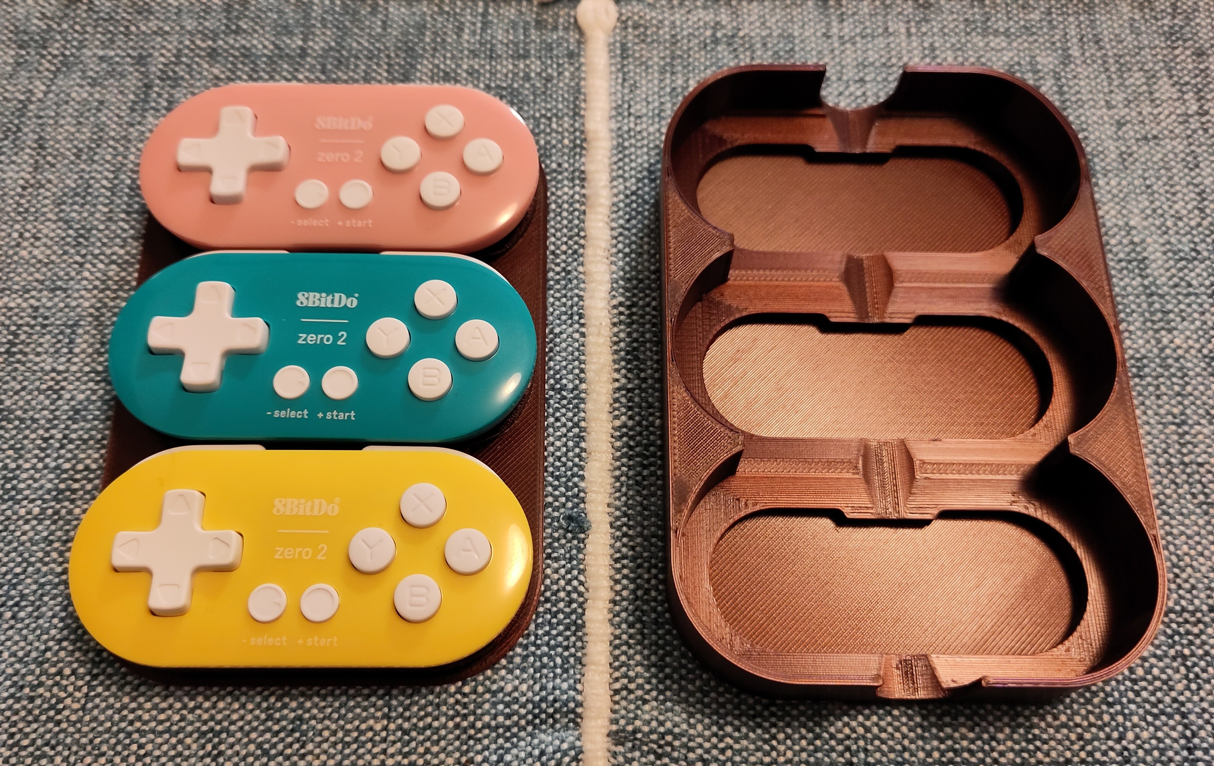 Compact box for three 8bitdo zero2 controllers by eigenvals | Download ...