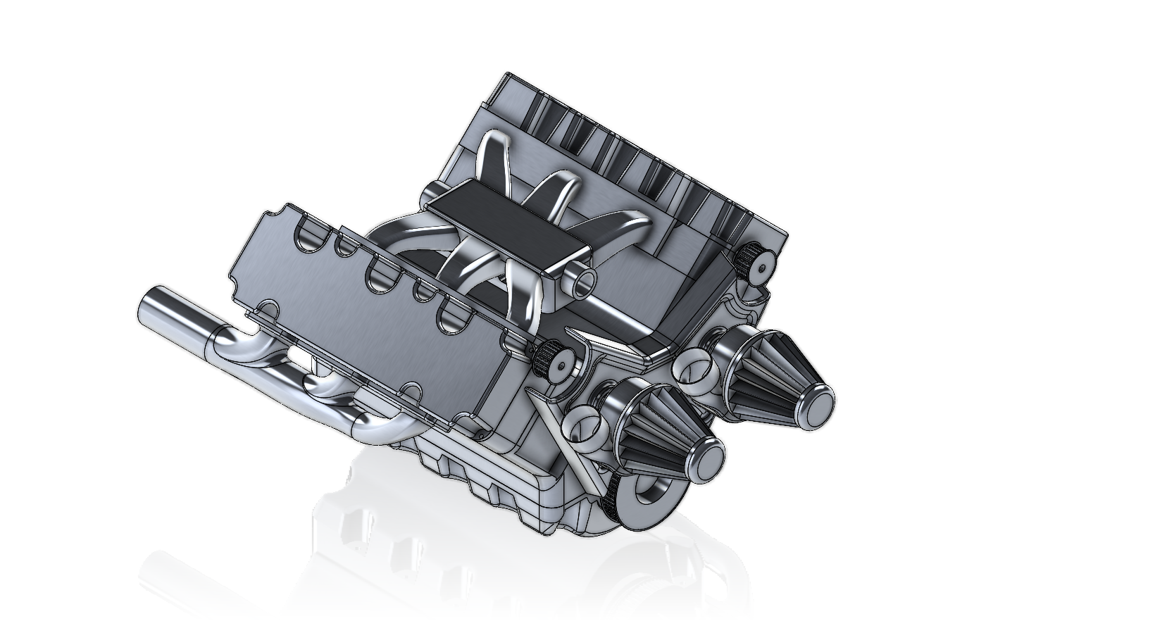 Engine V6 by Mechanical Stuff | Download free STL model | Printables.com