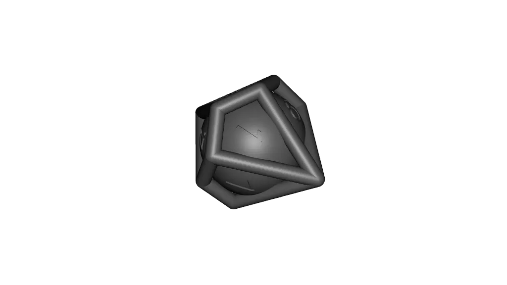 Framed Sphere Percentile Dice by Mike Sander | Download free STL model ...