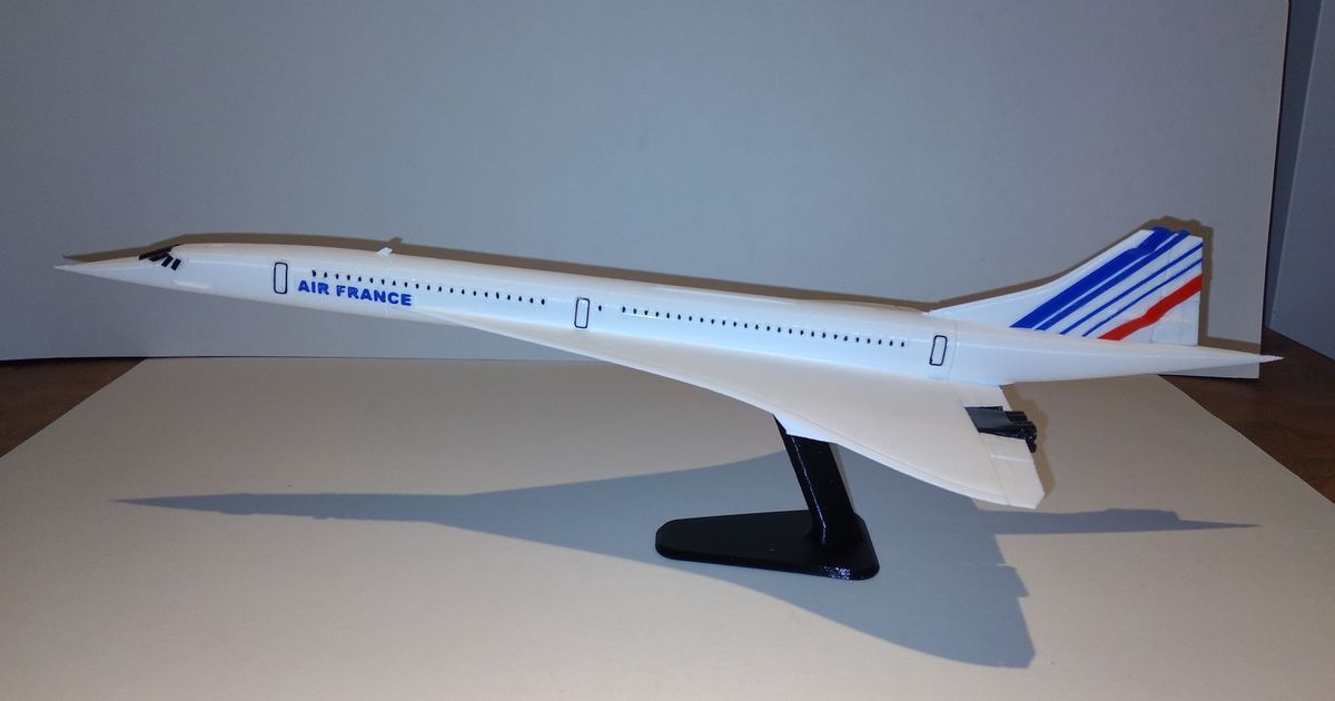 Plastic decals for the Concorde Aircraft done by CLERX by Benoît ...