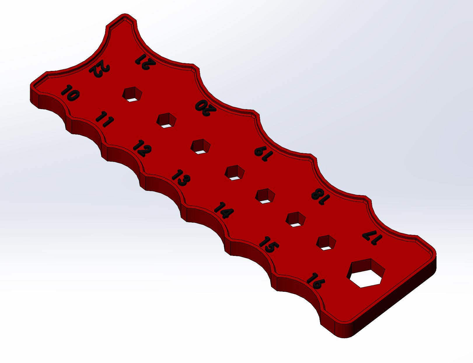 Fillet Radius Gauge (External) 10-22mm_v1 by REF | Download free STL ...
