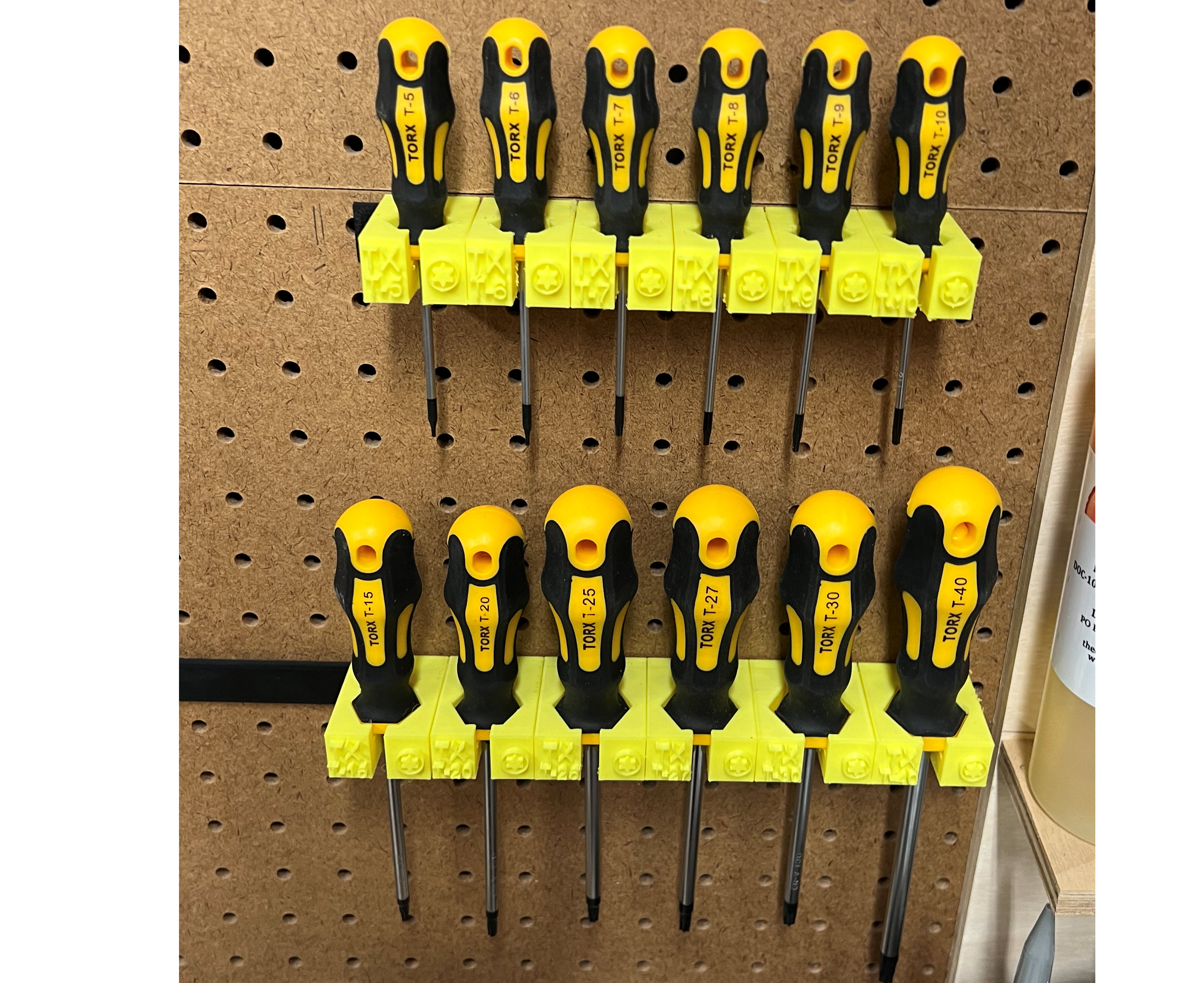 Pegboard Torx Screwdriver Organizer by BoomEngineering | Download free ...