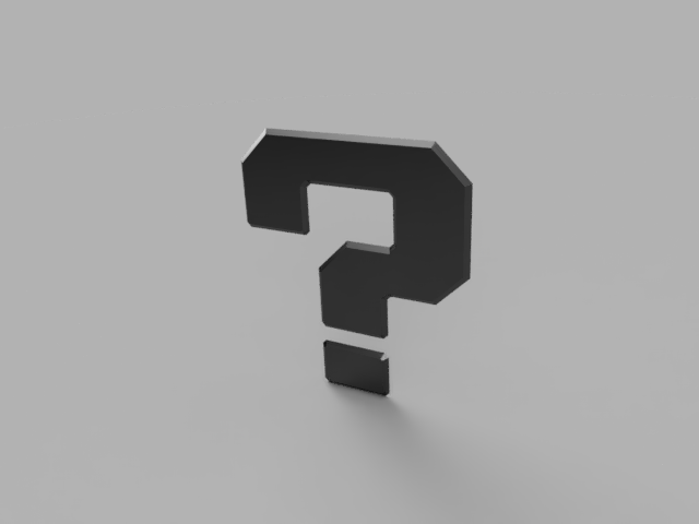 Question Mark by ZiRo 3D | Download free STL model | Printables.com